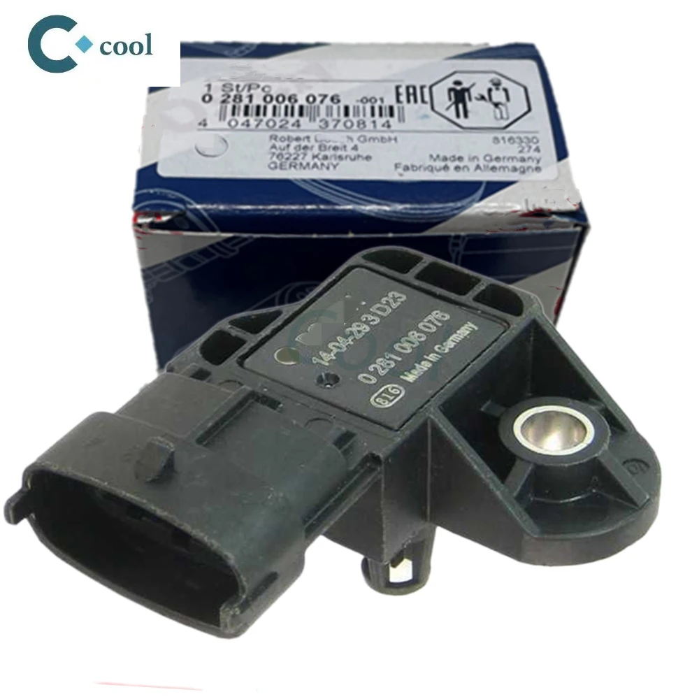 2 Pieces BOSC-H 0281006076 ,0281002845 G-M INTAKE MANIFOLD PRESSURE ...
