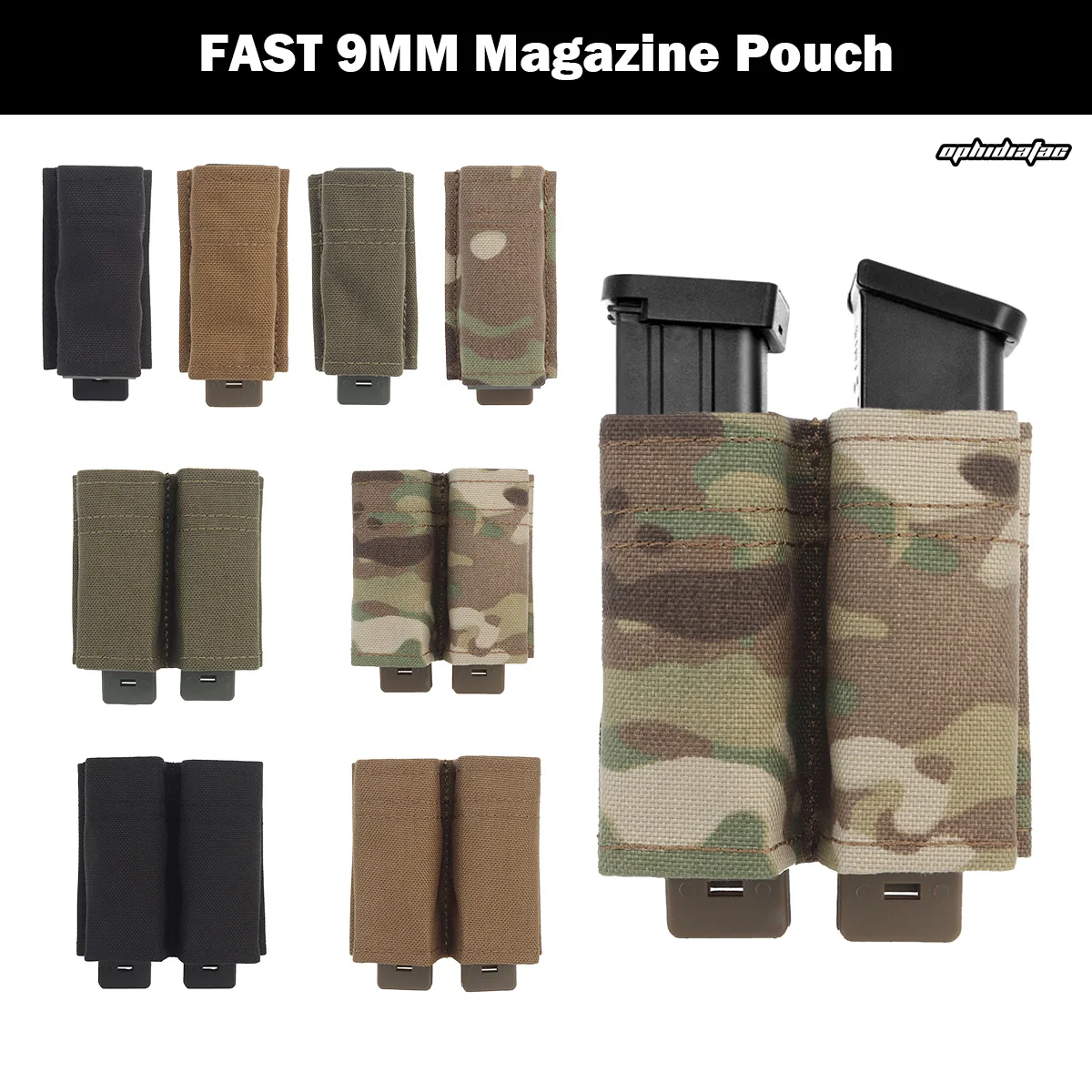 FAST-9MM-Pistol-Single-Double-Magazine-Pouch-Tactical-MOLLE-Mag-Pouch ...