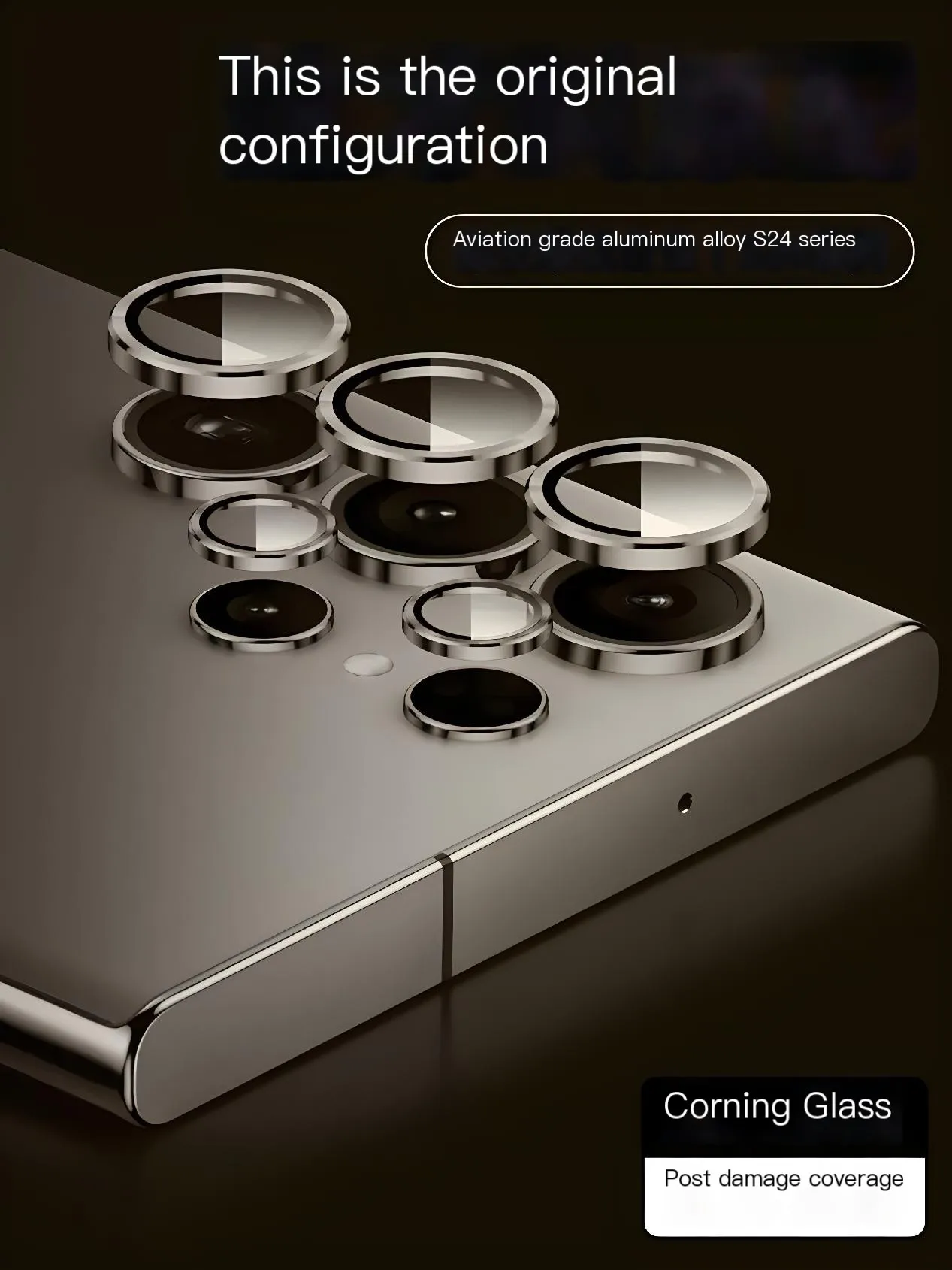 2-3Pcs Camera Lens Ring Protector for Samsung Galaxy S24+ Plus S24 ...