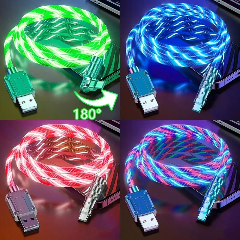 6A-120W-Flow-Luminous-USB-Type-C-Cable-Fast-Charging-Data-Cord-Samsung ...