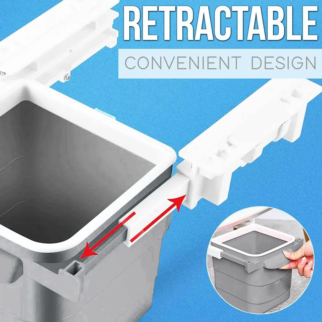 Plastic-Garbage-Bin-Hidden-Retractable-Home-Office-Desk-Adhesive ...
