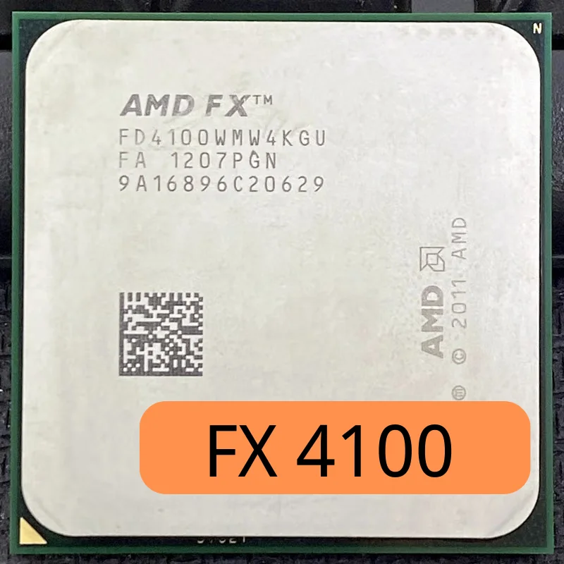 AMD fx series FX 4100 FX 4100 FX4100 3,6 GHz Quad Core CPU procesador FD4100WMW4KGU Socket AM3 ...