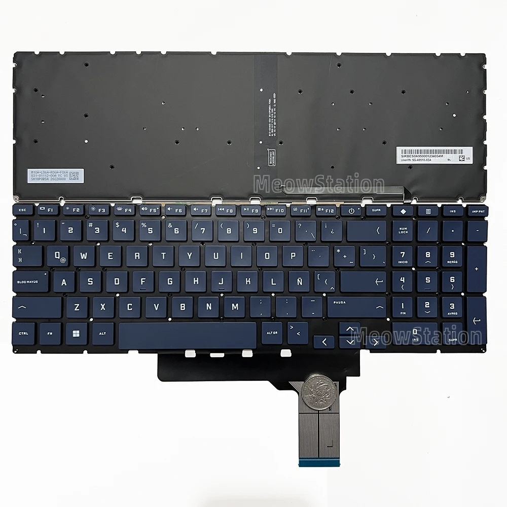 French/Spanish/ Latin Keyboard For HP Victus 16-E 16-e0097nr 16-e0504nw ...