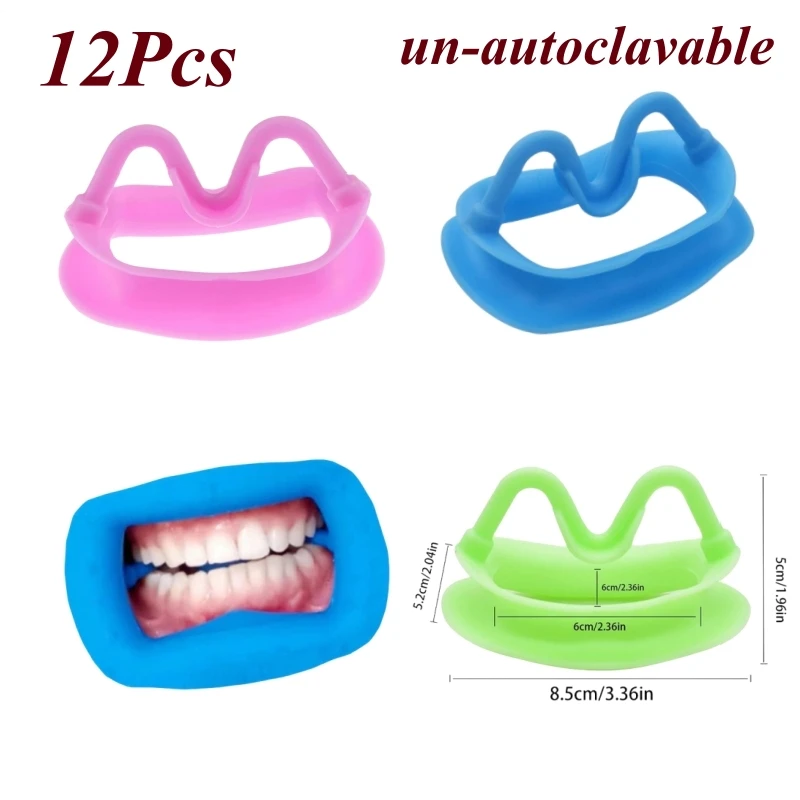 12Pcs-Dental-Soft-Silicon-3D-Lip-Cheek-Retractor-Mouth-Opener-Cheek ...