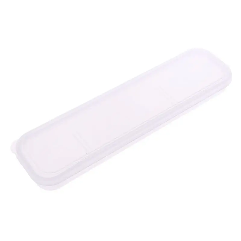 D0JA Portable Transparent Plastic Tableware Case Spoon Fork Storage Box ...