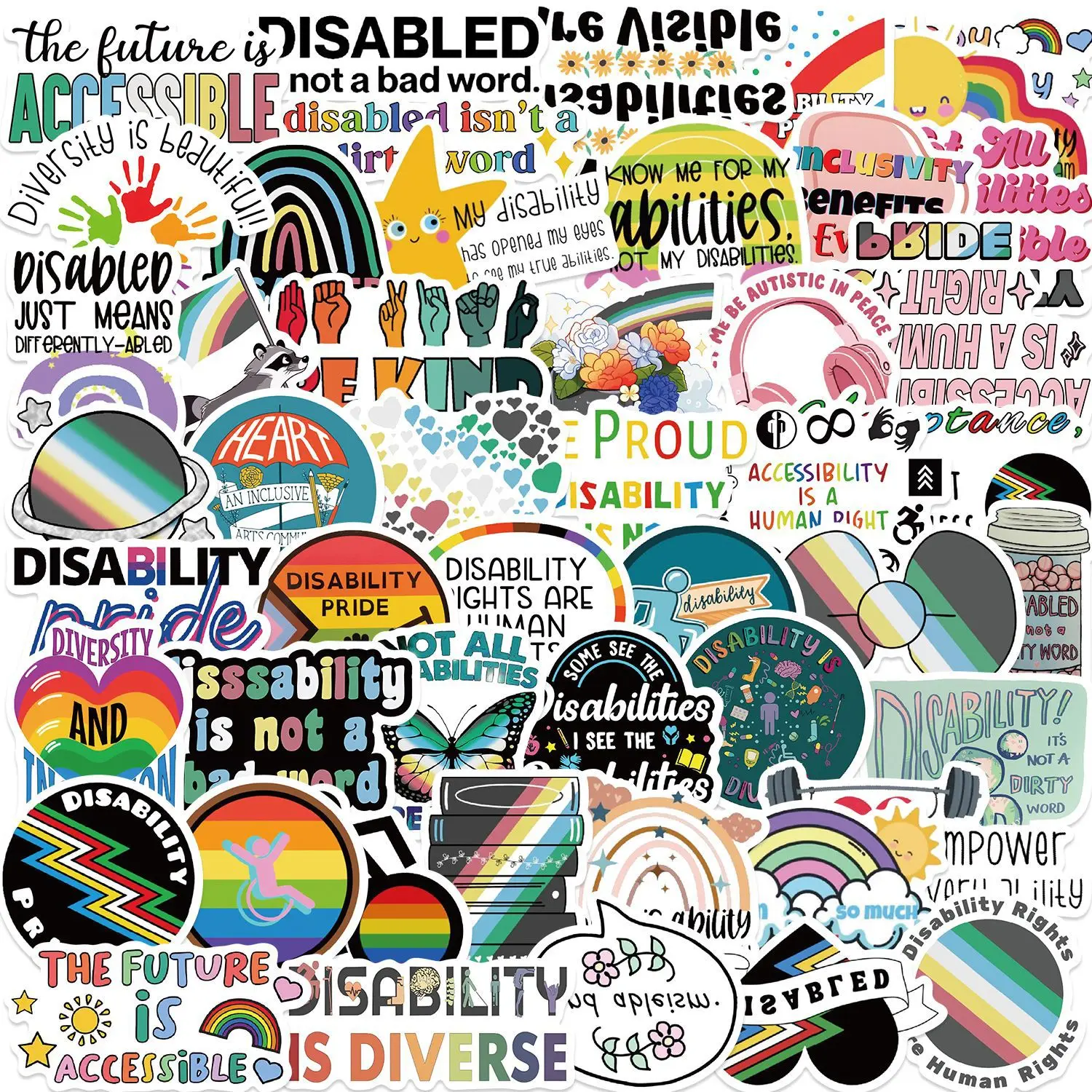 50pcs-Disability-Pride-Cartoon-Graffiti-Stickers-Phone-Guitar-Laptop ...