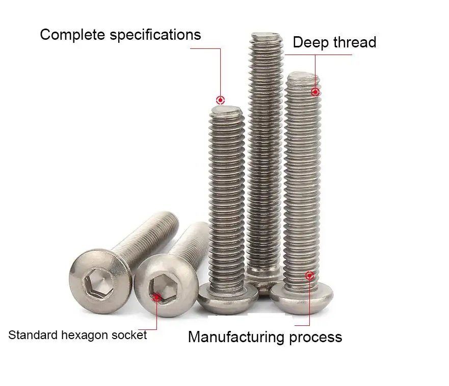 VIS,M2.5 10pcs-6mm--Vis à tête hexagonale en titane, 2 10 pièces, ISO7380 Gr2 TA2 m2 m2.5 m3 m4 ...