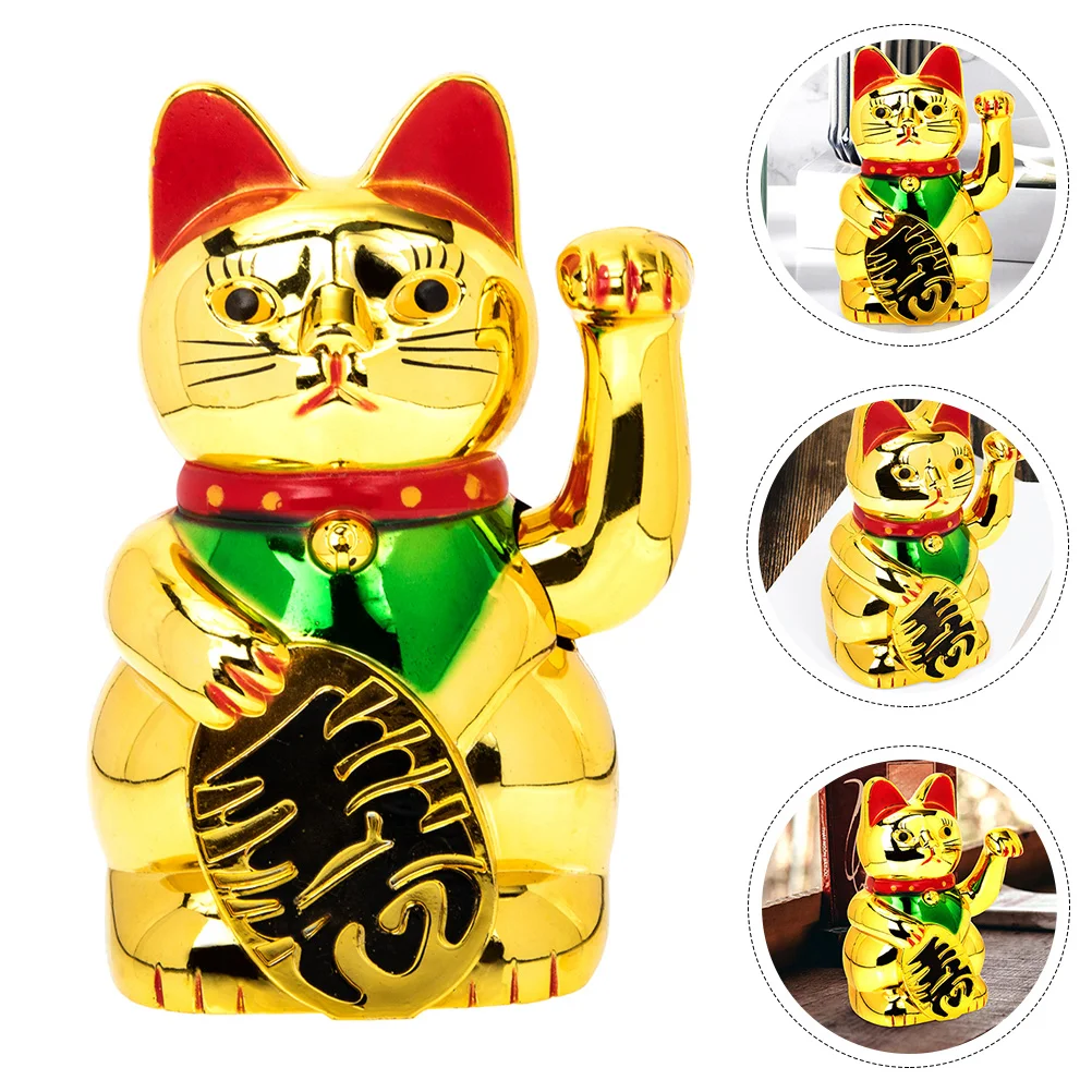 Waving-Adorable-Waving-Arm-Desktop-Decorative-Luck-Cat-Statue-Fortune ...