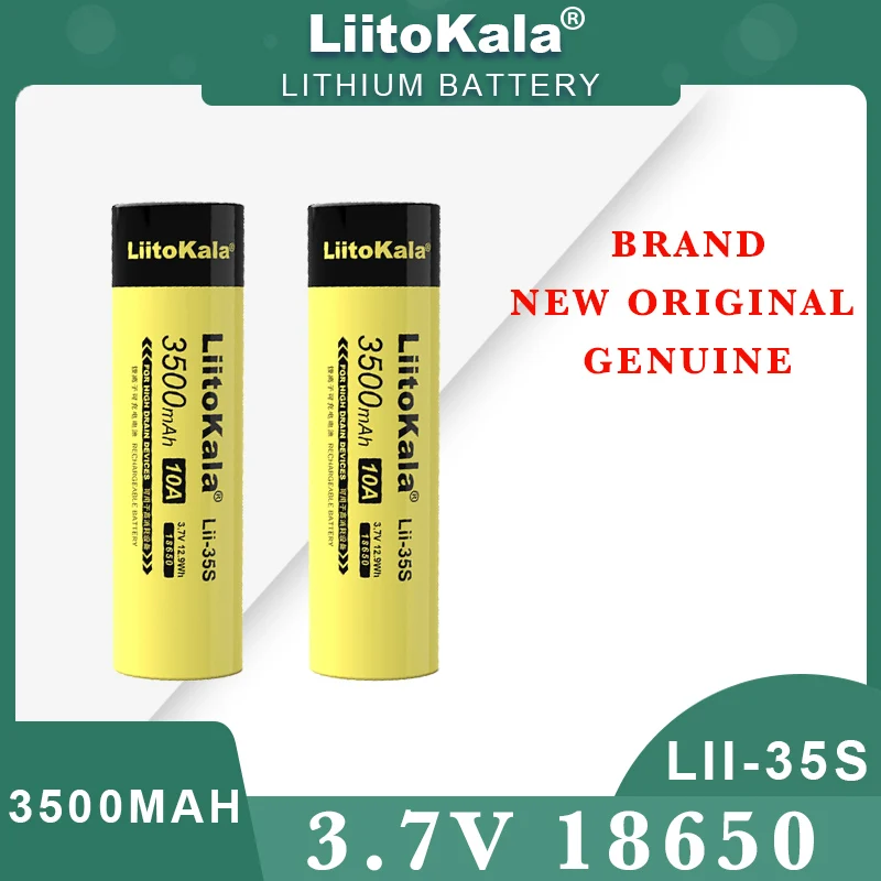 100-Original-LiitoKala-Lii-35S-18650-battery-3-7V-3500mAh-Rechargeable ...