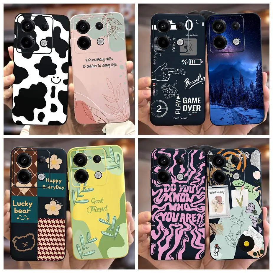 For-Xiaomi-Redmi-Note-13-Pro-5G-Case-Stylish-Art-Painted-Cover-Soft ...