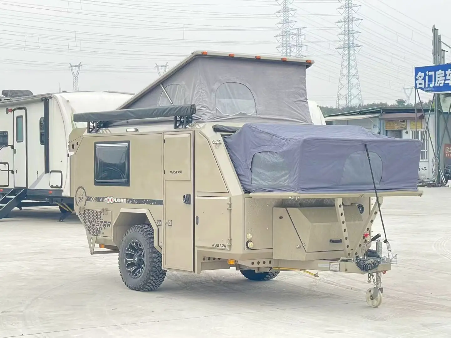 Factory Custom Mini Off Road Teardrop Caravan Slide in Camper Van ...