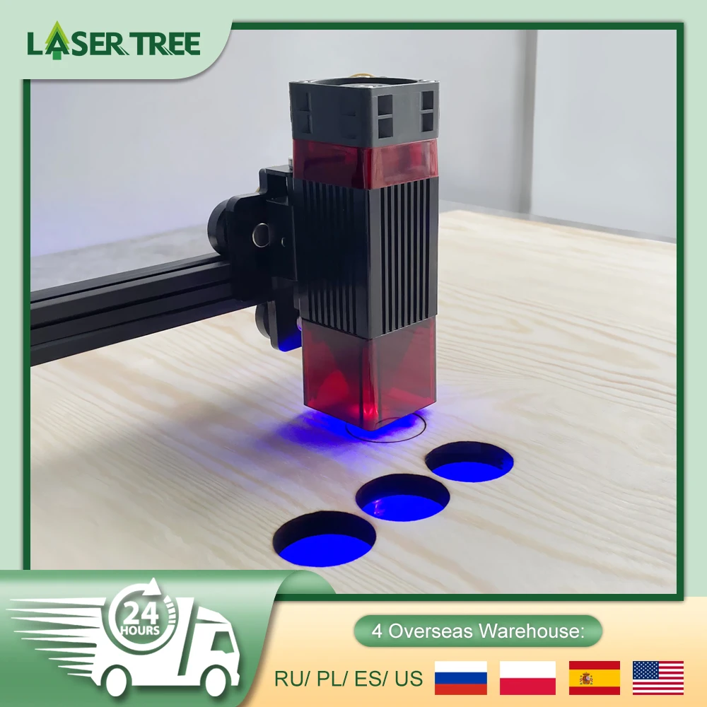 LASER TREE 7W 20W 30W 40W 80W Laser Module 450nm Laser Head Blue Laser ...