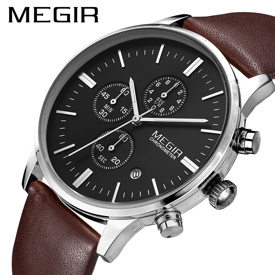 MEGIR Watch Men Waterproof Chronograph Military Male Clock Top Brand ...