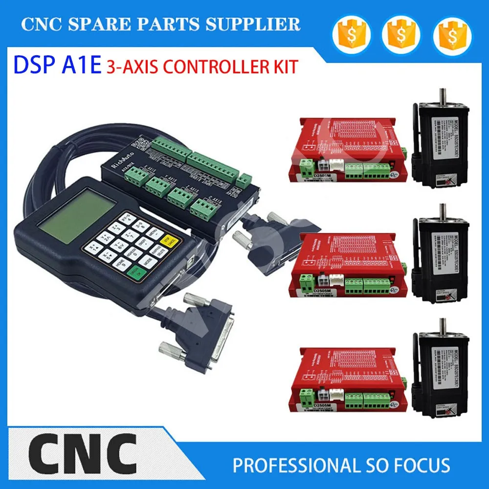 RichAuto DSP A11E Handheld 3 axis CNC Controller Kit Motion Control ...