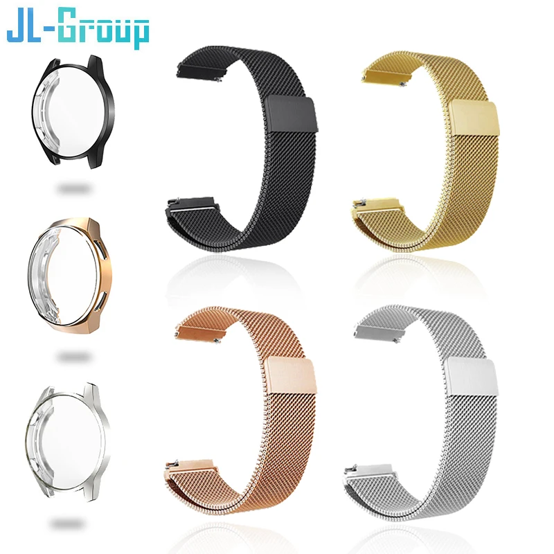 Magnetic Loop Smartwatch Band with Case and Screen Protector, 22mm/20mm ...