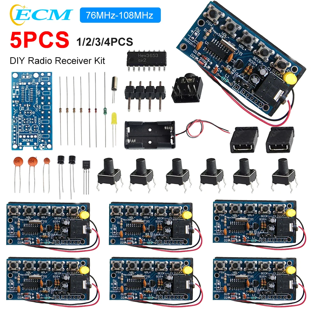 Kit-de-receptor-de-Radio-FM-est-reo-inal-mbrico-Kit-electr-nico-de ...