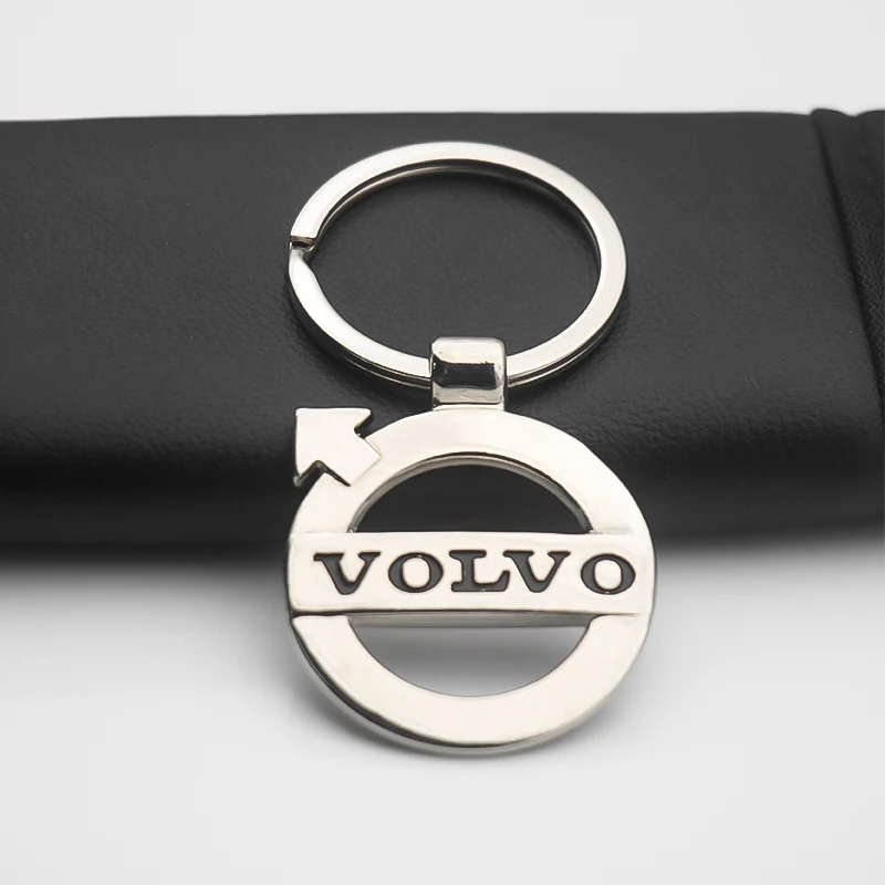 3D-Metal-Rope-Car-Badge-Key-Chain-Decorative-Keychain-Ring-For-Volvo ...