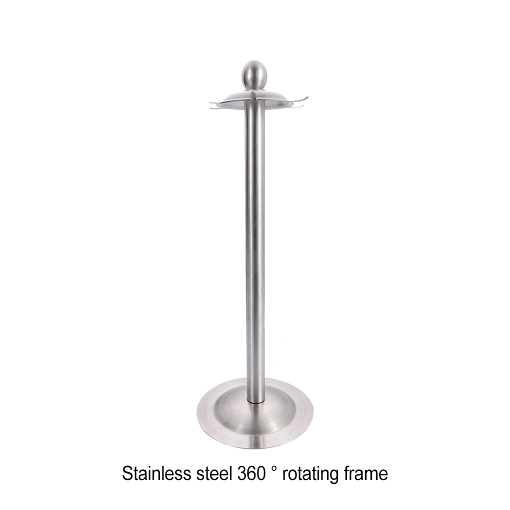 Silver-360-Degree-Rotating-Utensil-Holder-Stainless-Steel-Kitchen-Hooks ...