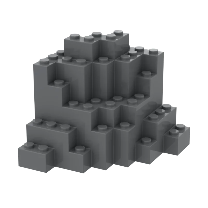 1Pc-MOC-Parts-23996-Rock-Brick-8-x-8-x-6-Compatible-Bricks-DIY-Assmble ...