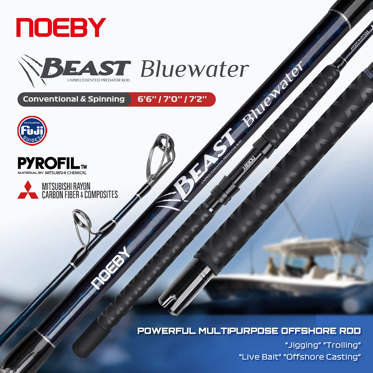 Noeby-Beast-Big-Game-Conventional-Spinning-Fishing-Rod-1-98m-Offshore ...