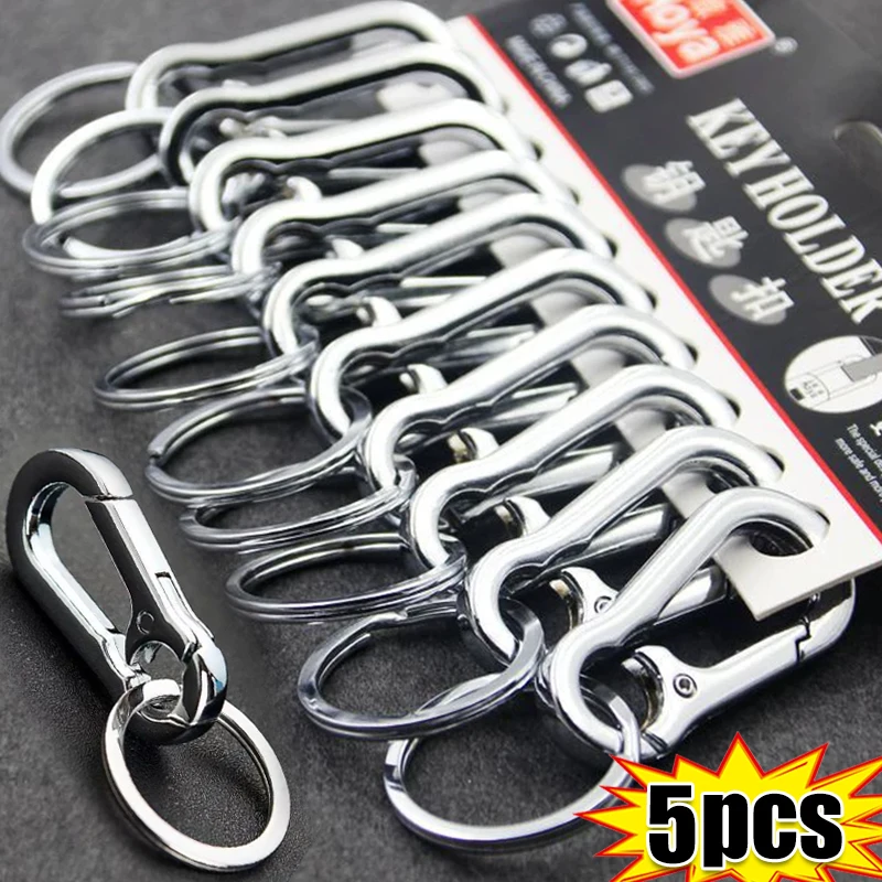 1-5pcs-Gourd-Buckle-Keychains-Climbing-Hook-Stainless-Steel-Car-Strong ...