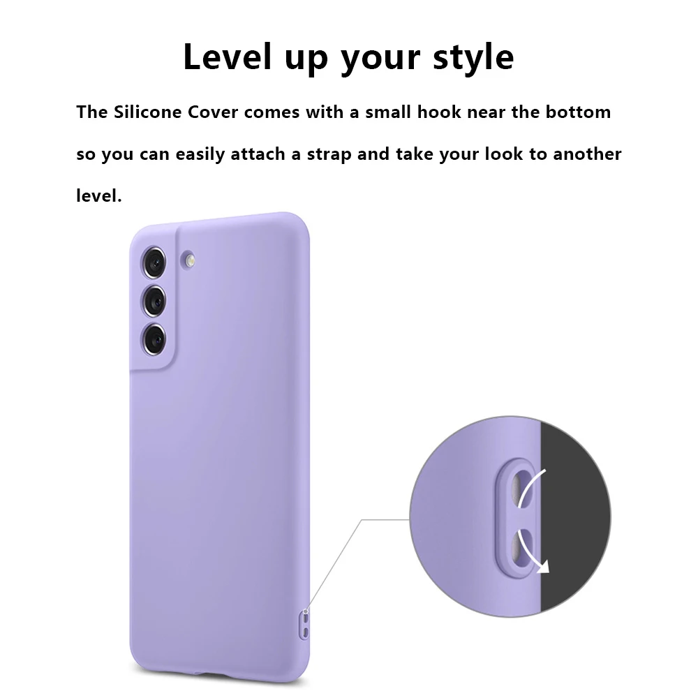 Original For Samsung Galaxy S21 FE Case High Quality Silicone Cover For ...