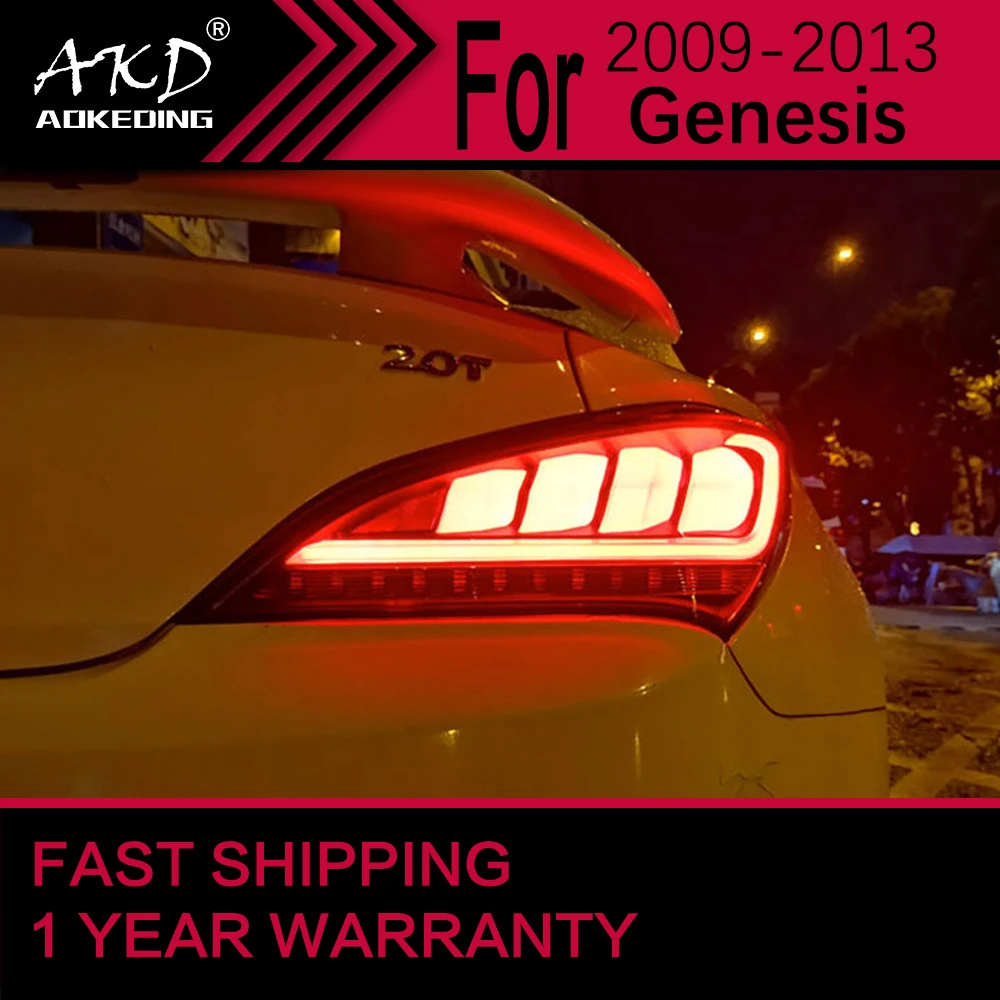 Luces de coche para Hyundai Genesis Coupe, luz trasera LED 2009-2013 ...