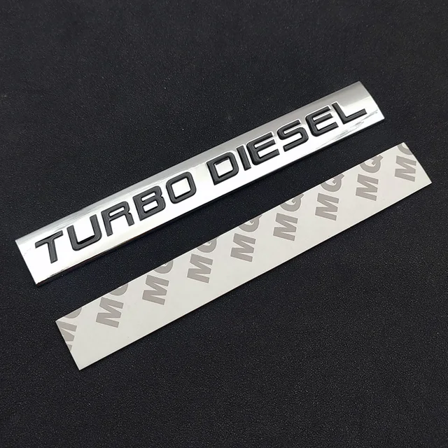 Universal Car Badge Chrome Turbo T Car Badge Emblem – Metal Trunk Decal ...