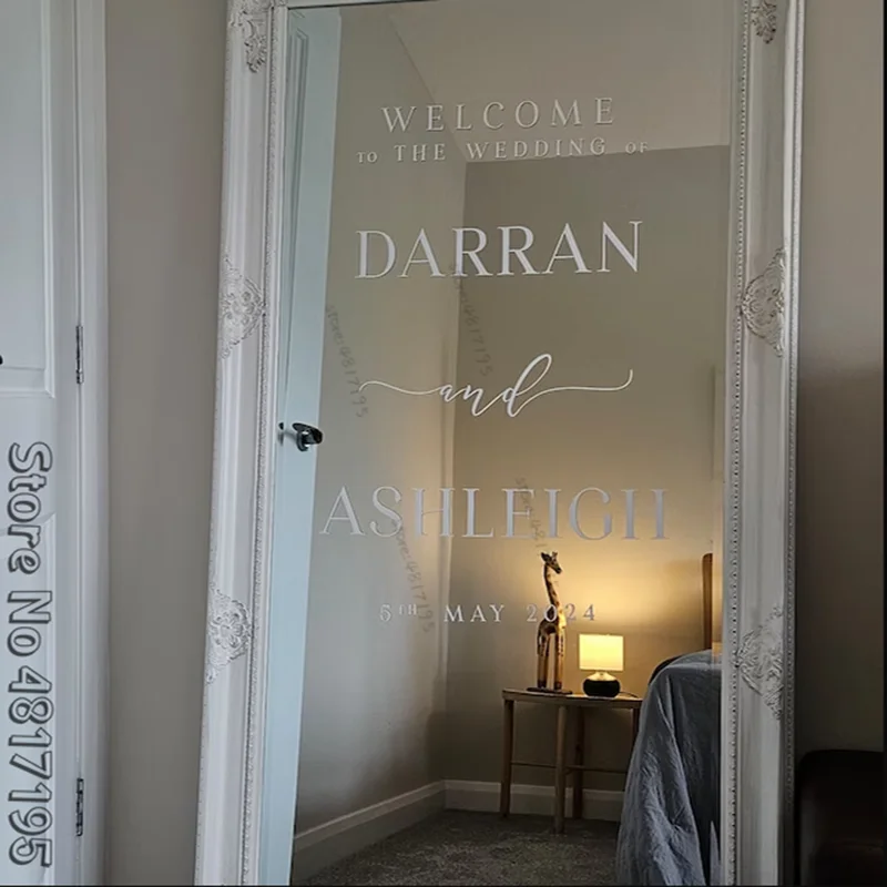 Welcome-To-Wedding-Of-Mirror-Vinyl-Sticker-Personalised-Vinyl-Decal ...