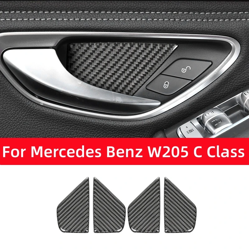 For Mercedes Benz W205 C180 C200 C300 C GLC Class Carbon Fiber Stickers ...