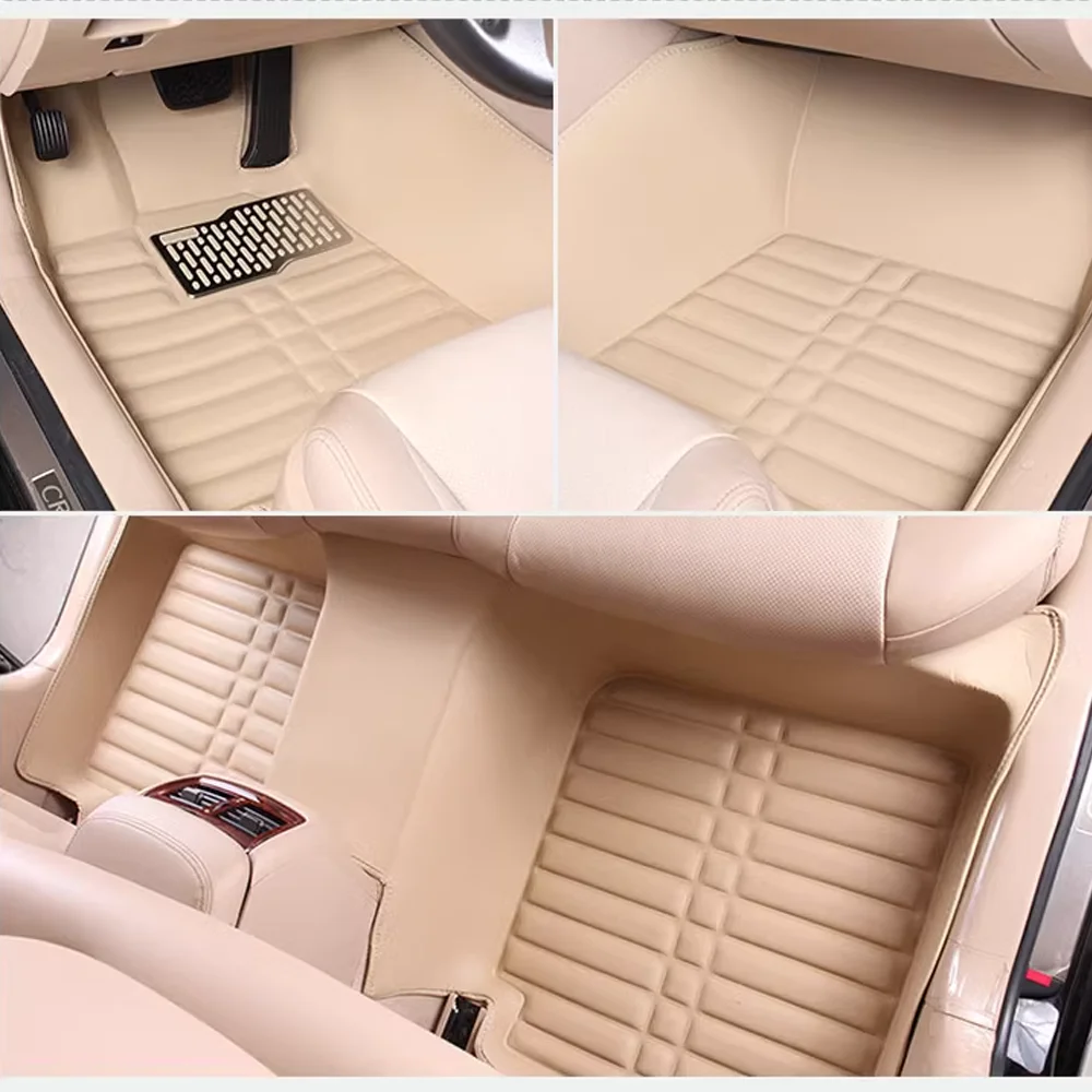 Автомобильный кожаный напольный коврик для Volkswagen VW Tiguan L 5N R ...