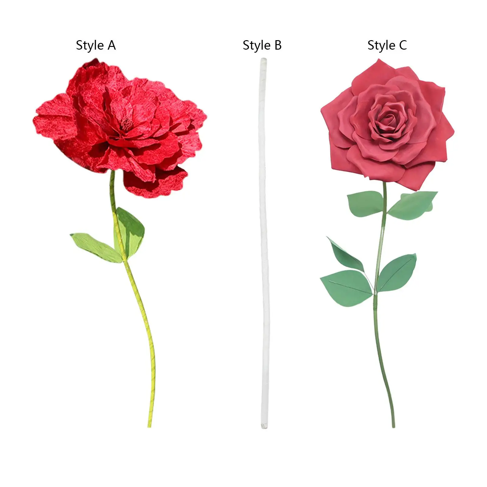 Artificial-Flower-Stem-Flower-Arrangement-Tools-Fake-Bouquet-Plant ...