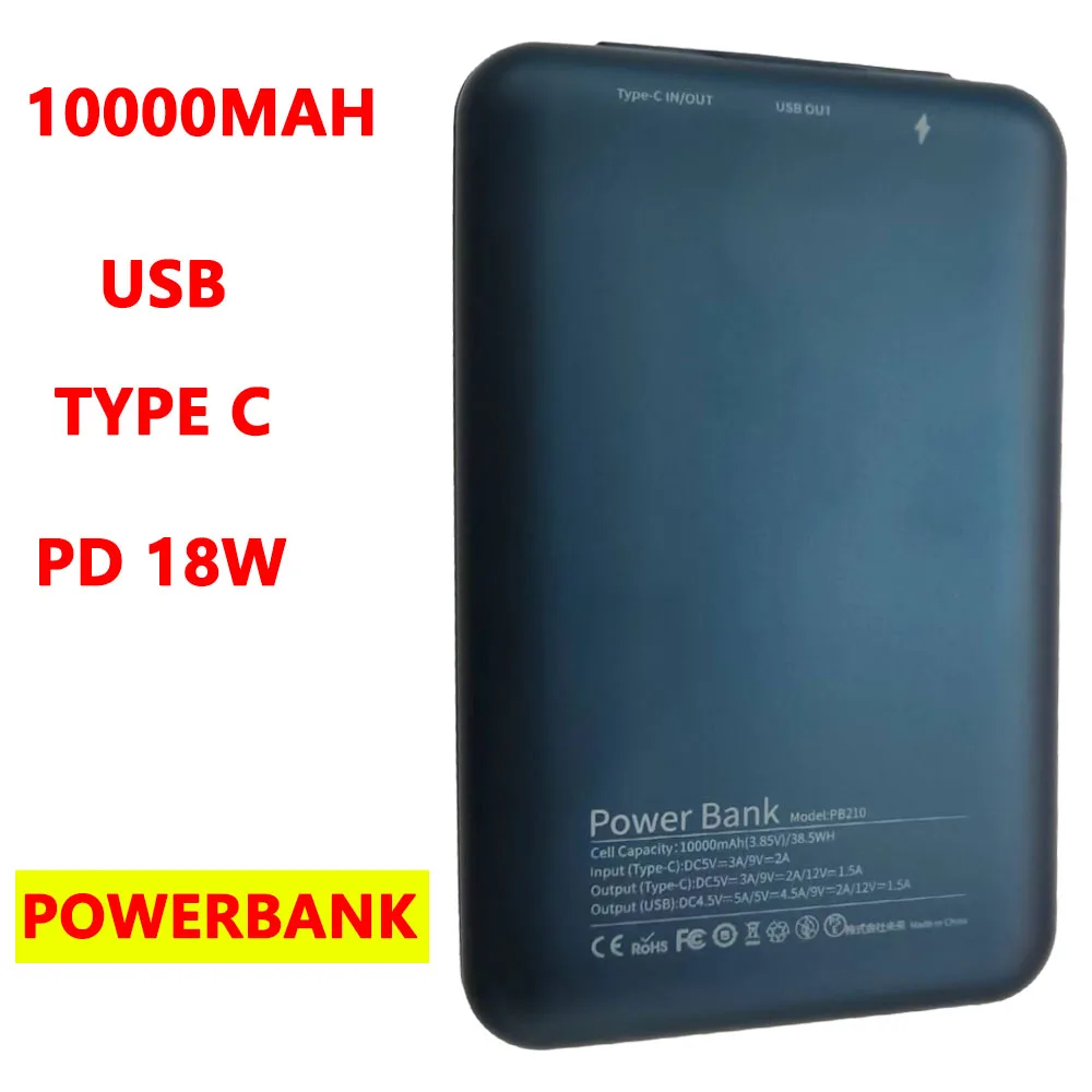 10000mAh-Powerbank-External-Battery-PowerBank-18W-Quick-Charge-Power ...