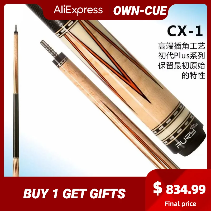 Fury Cx Series Pool Cue Stick Billiard Cue 13mm Kamui Original Tip High ...