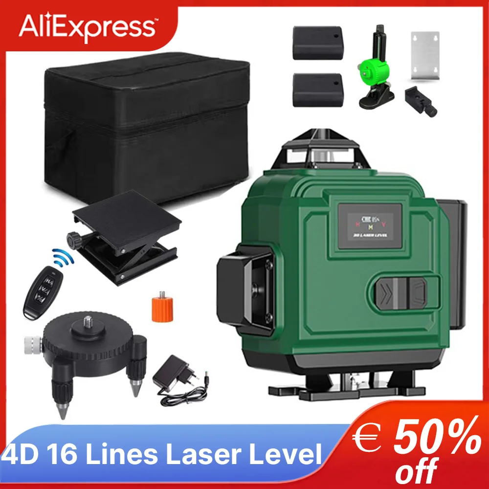 4D-16Lines-Laser-Level-Self-Leveling-360-Horizontal-And-Vertical-Green-Beam-Bluetooth-Laser-Tool ...