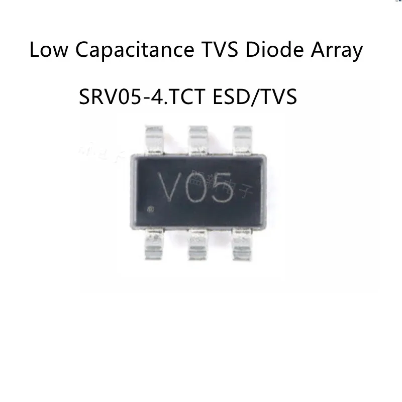 100/lotes Srv05 Srv05-4 Srv05-4.tct Sot23-6 Srv05 Smd Baixa ...