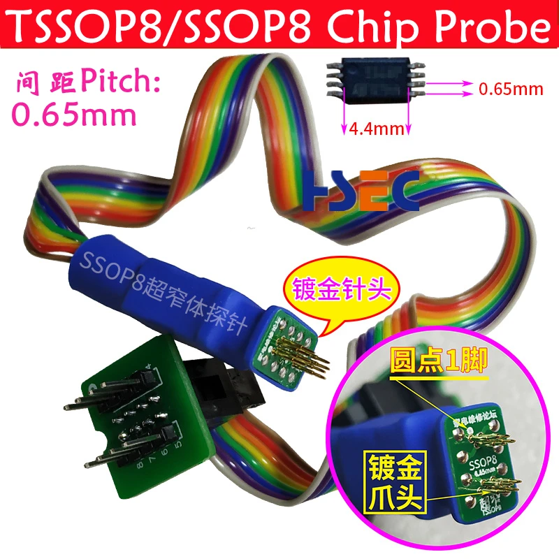 Ssop8-Patch-Chip-Probe-Wire-Tssop8-Ultra-Narrow-Body-Burning-Reading ...