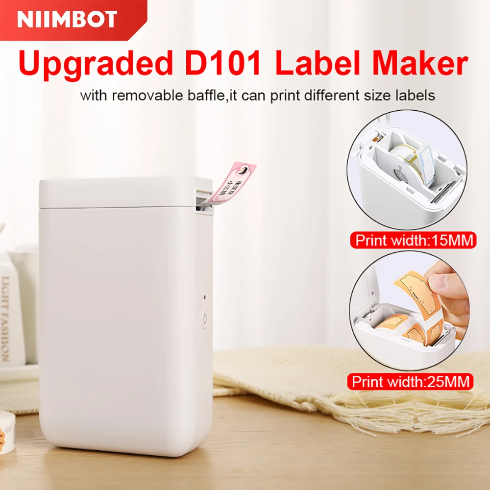 Niimbot-D101-Thermal-Label-Printer-Wireless-Pocket-Barcode-Maker ...