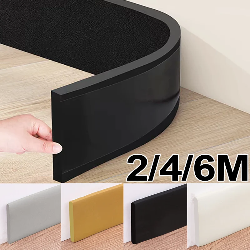 L-nea-de-rodapi-autoadhesiva-pegatinas-de-pared-3D-tiras-decorativas ...