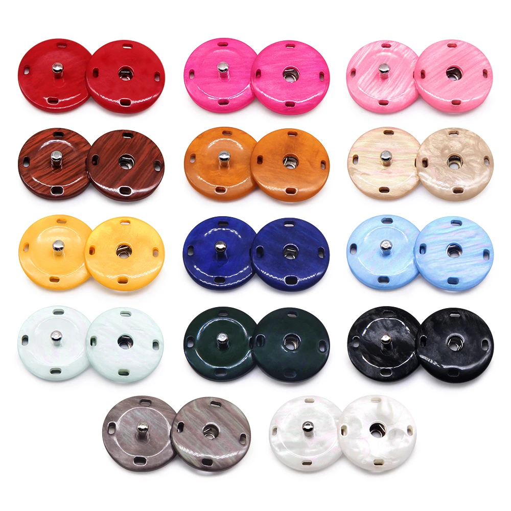 New high quality 10pairs/lot colorful invisible snap fashion button ...