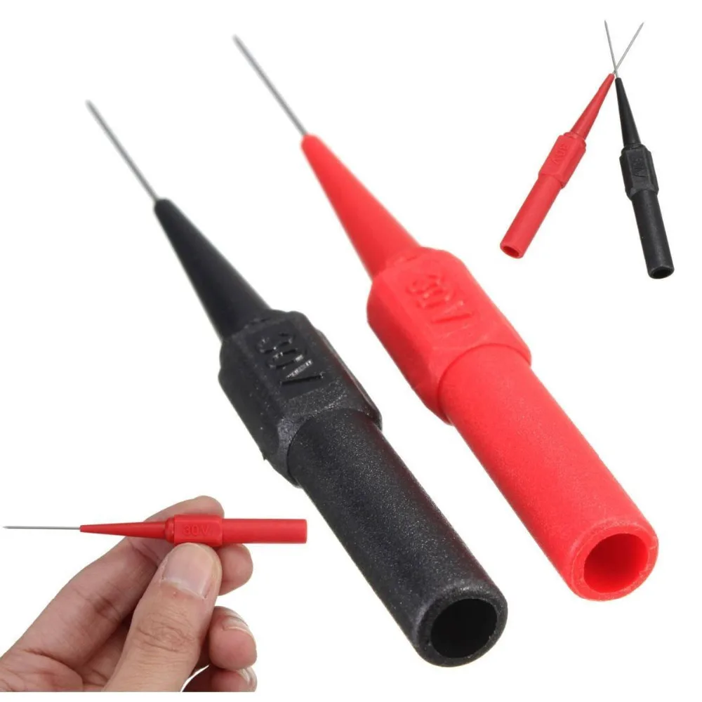 2-Pcs-Digital-Multimeter-Probe-Measuring-Device-Clamp-Copper-Test-Lead ...