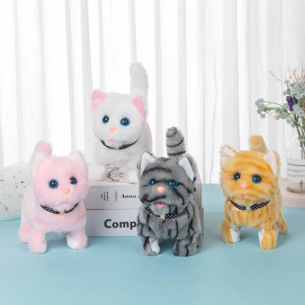 Cute-Electronic-Pet-Voice-Control-Robot-Cat-Meow-Cat-Toy-Walking-Cat ...