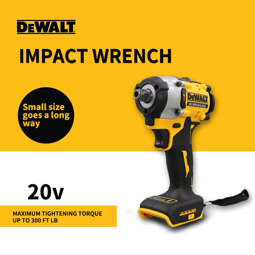 Dewalt-DCF921-Cordless-Brushless-Impact-Wrench-20V-Lithium-Battery-High ...