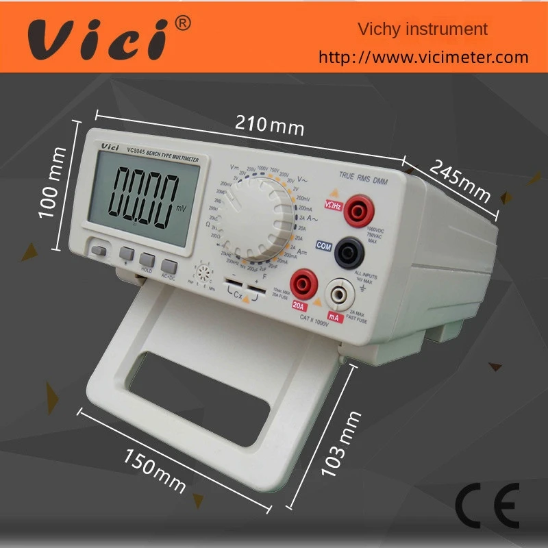 Multímetro digital vici vichy vc8045 bancada superior 4 1/2 rms ...