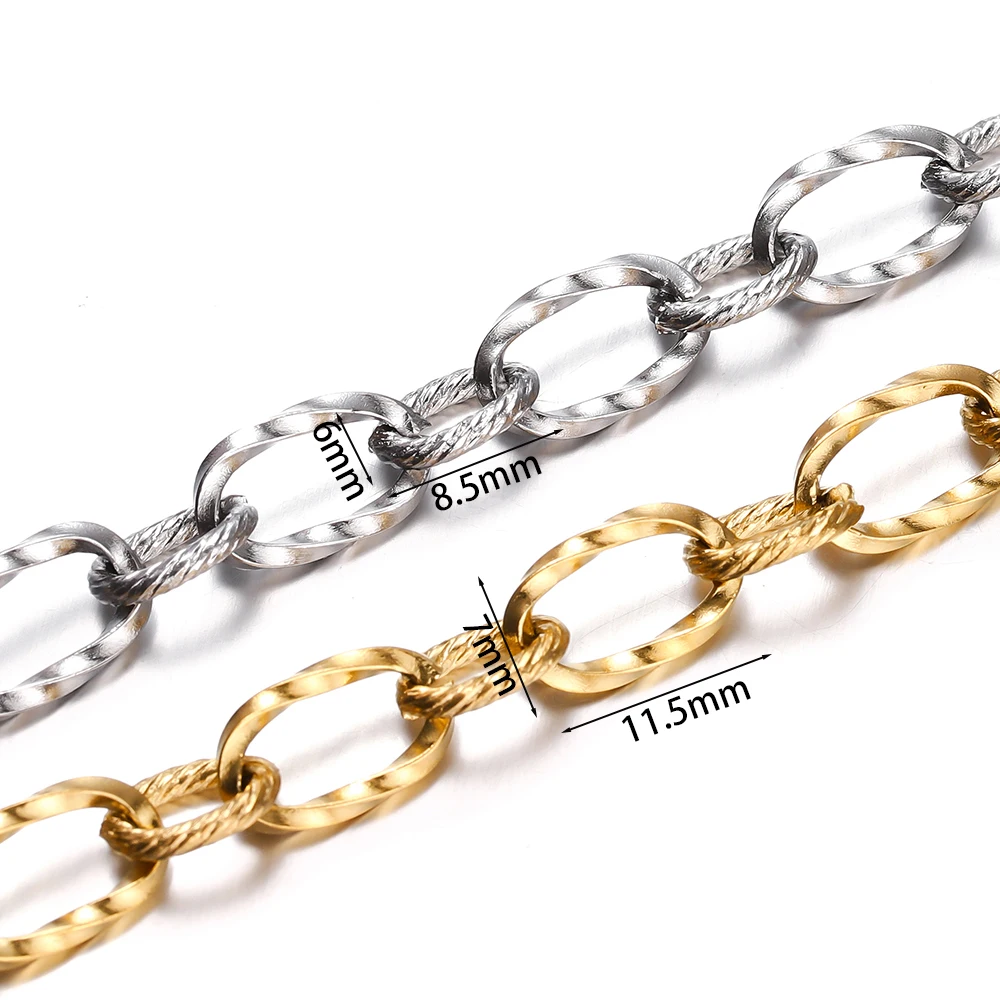 1m Stainless Steel Brass Cable Chain – Crafting And Beyond