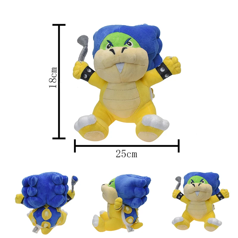 super Mario Bros Plush Toys Wonder Bowser Jr Meowser Lemmy Iggy Bowser ...