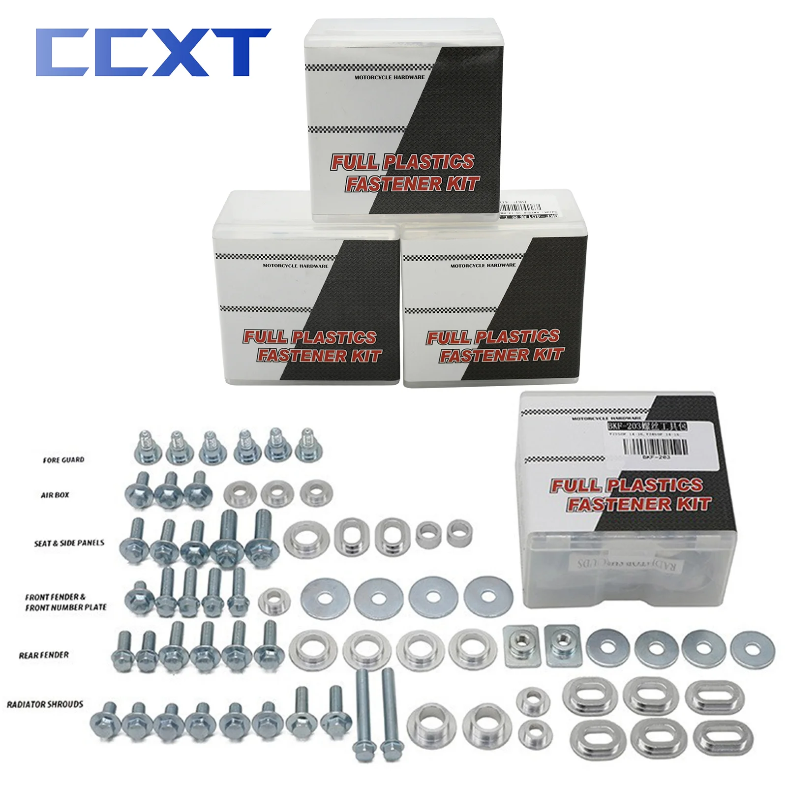 Motorcycle-Hardware-Bolt-Full-Plastics-Fastener-Kit-Factory-Style-For ...