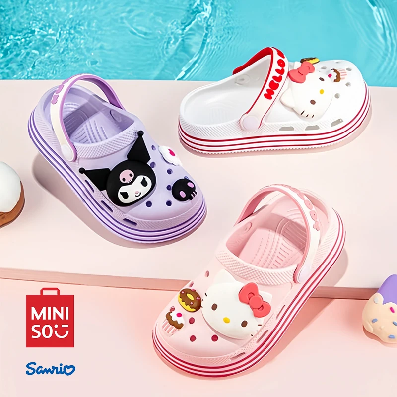 MINISO-Hello-Kitty-House-Slippers-Child-EVA-Soft-Platform-Sandals ...