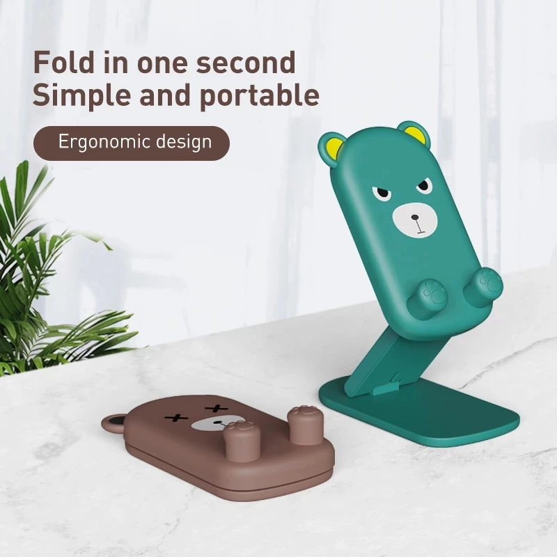 Cute Cartoon Holder Foldable Portable Cell Phone Stand Tablet Support ...