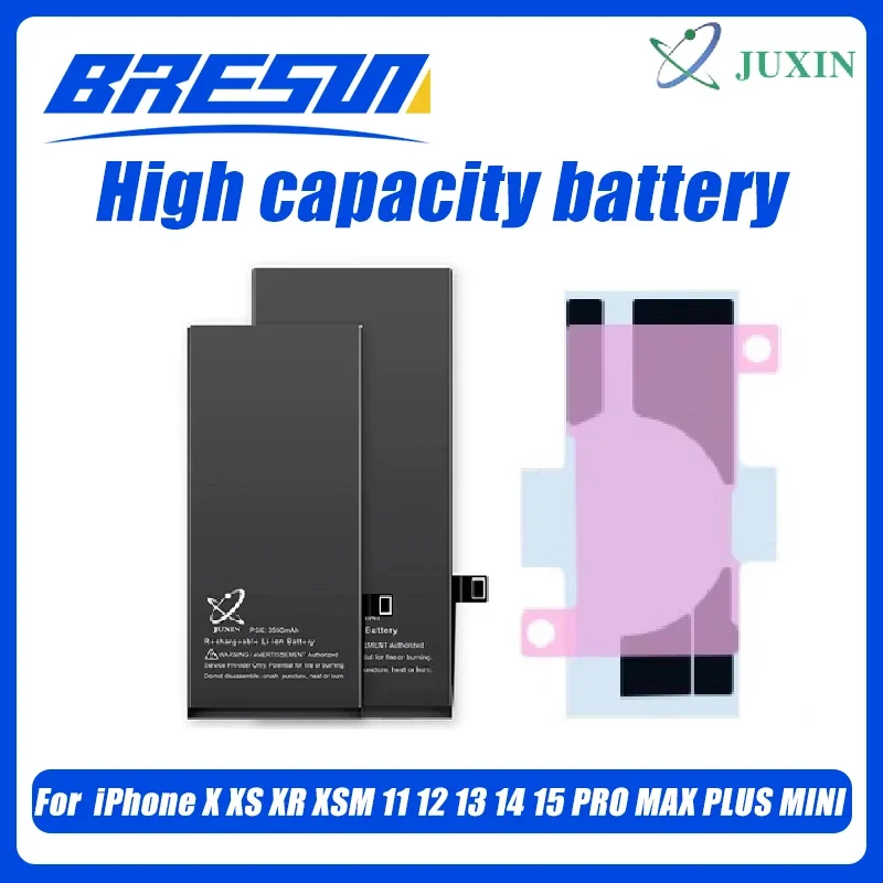 Battery-For-iPhone-X-XR-XSM-11-12-13-14-Promax-Real-High-Capacity ...
